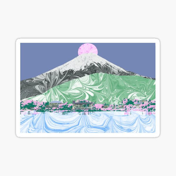 "Mount Fuji" Sticker for Sale by MarbleCloud | Redbubble