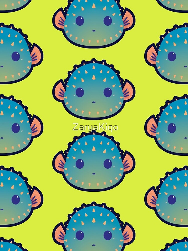 "Pokerface Pufferfish" iPhone Case for Sale by ZaryaKiqo | Redbubble
