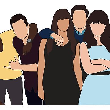 "New Girl" Sticker for Sale by mkunze | Redbubble