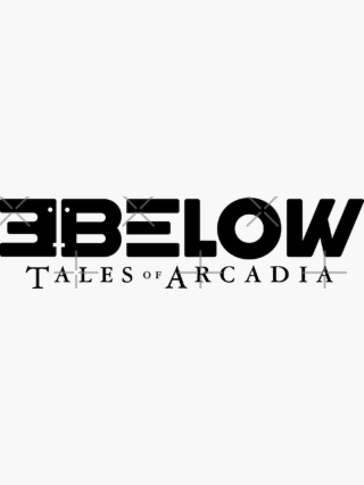 "3Below: Tales of Arcadia (black)" Sticker by Polymer | Redbubble