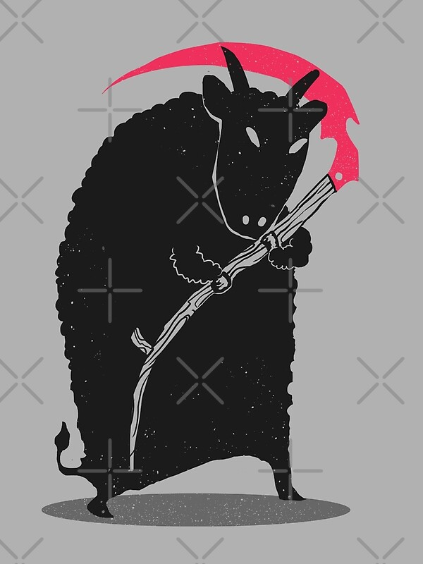 "Goat Grim Reaper" by barmalisiRTB | Redbubble
