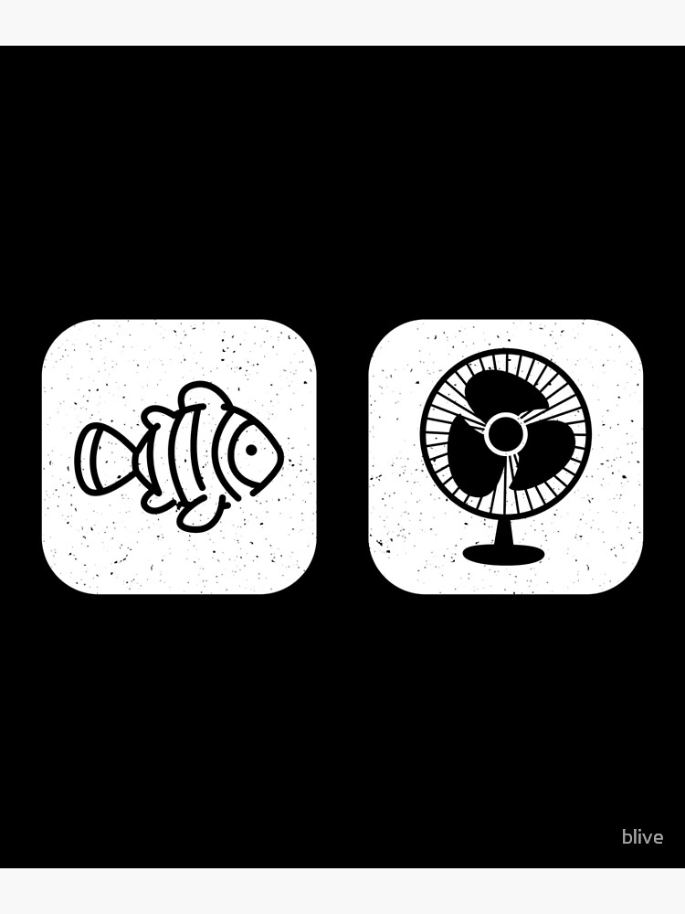 "Fish Fan design" Poster for Sale by blive | Redbubble