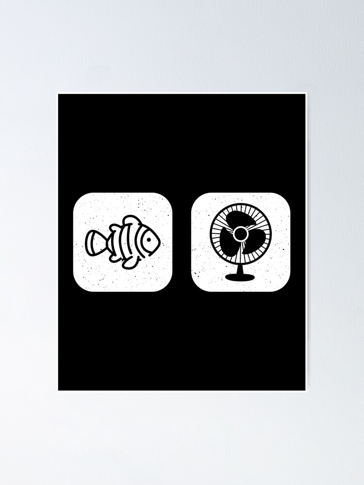 "Fish Fan design" Poster for Sale by blive | Redbubble