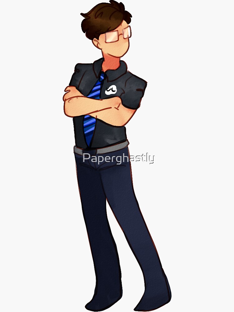 "Full Body Logan Sticker" Sticker by Paperghastly | Redbubble
