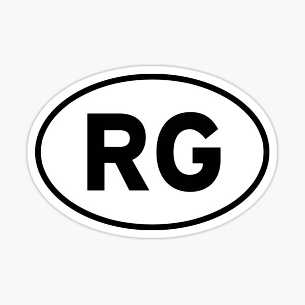 "Oval RG" Sticker for Sale by ovals2 | Redbubble