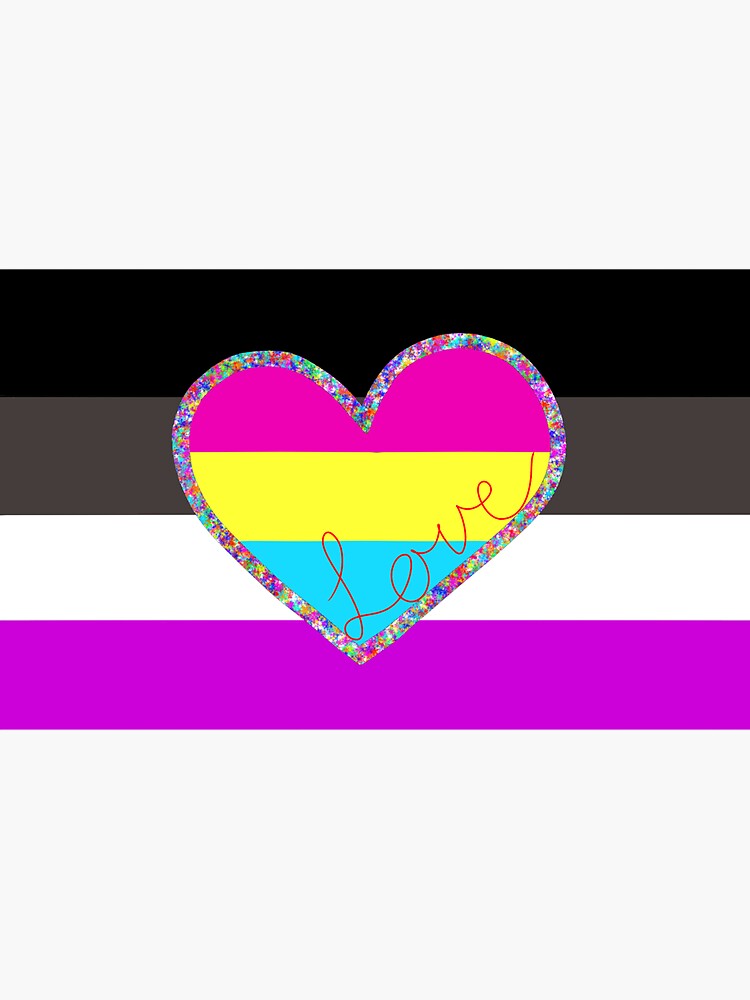 "ace-pan-pride-flag-love" Sticker for Sale by felizim | Redbubble