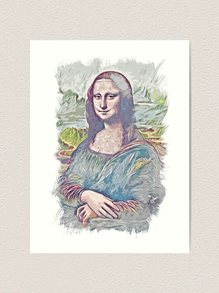 "Mona Lisa Smile / La Gioconda / Leonardo Da Vinci / Abstract Fan Art ...