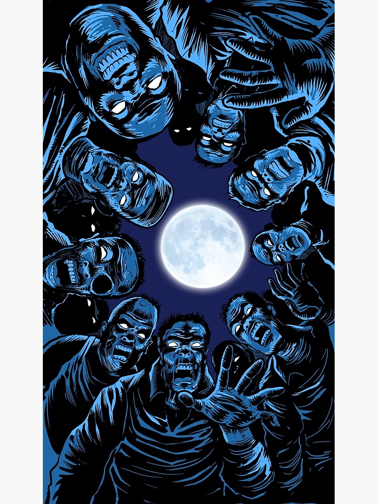 "moonlight zombies..." Poster by chakoman | Redbubble