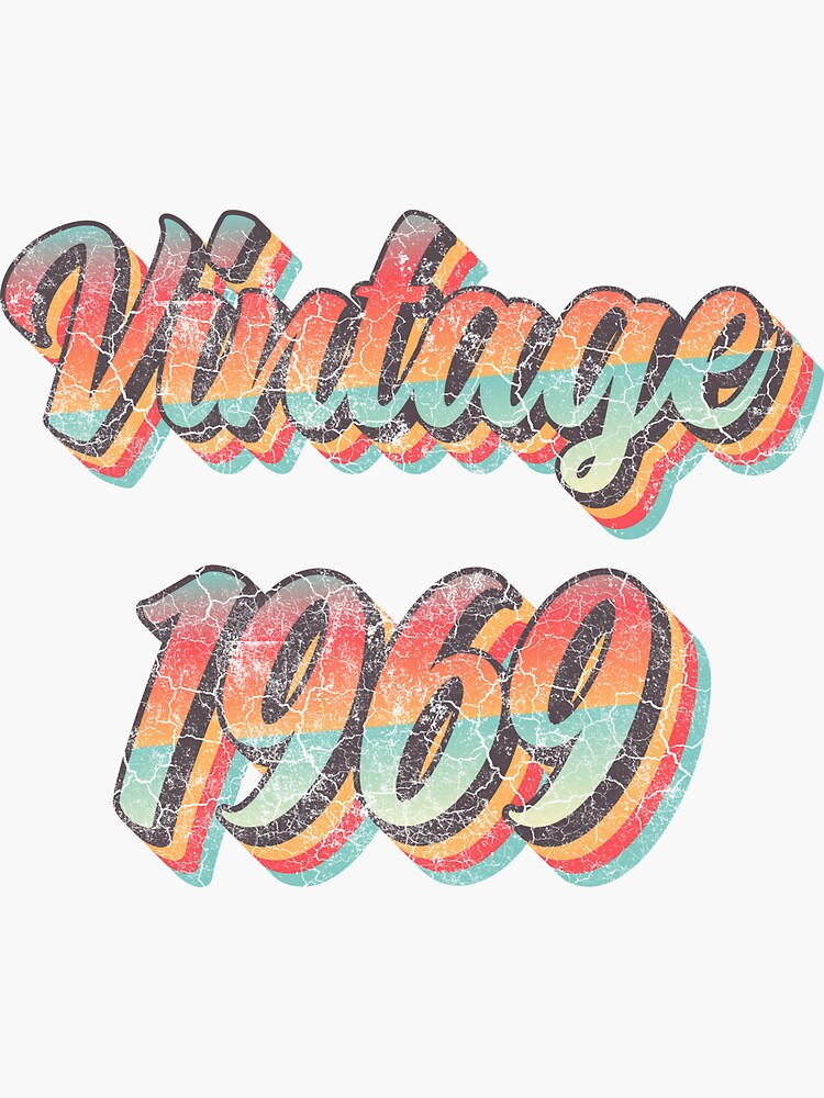 "1969" Sticker for Sale by vladocar | Redbubble