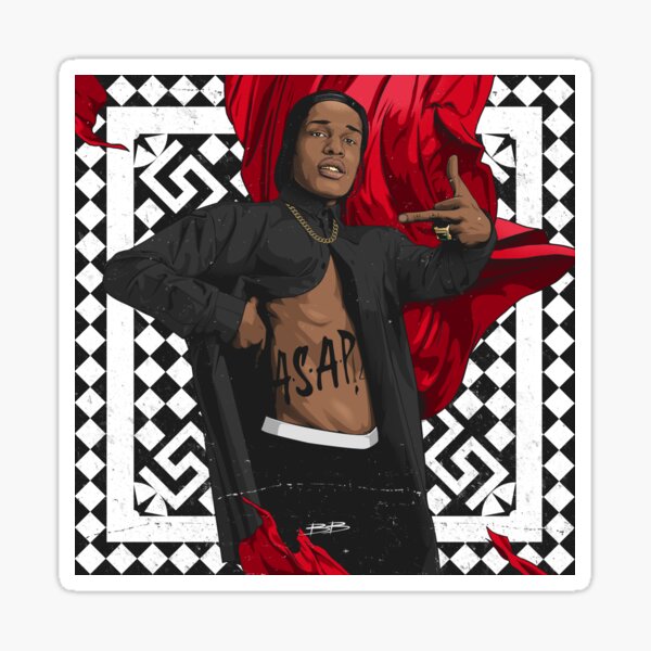 "Lord Flacko" Sticker for Sale by BOKKABOOM | Redbubble