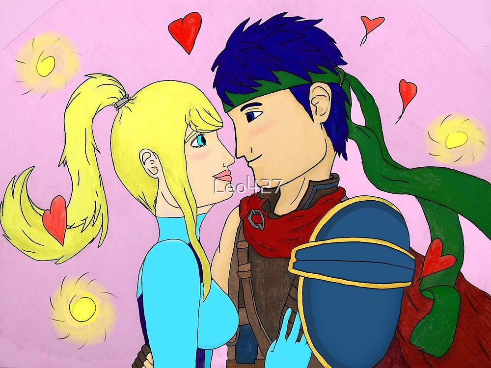 "Ike and Zero Suit Samus ship" by Leo427 | Redbubble
