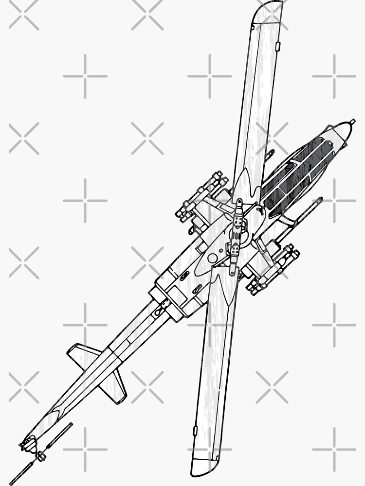 "AH-1 Bell Cobra Helicopter" Sticker for Sale by quark | Redbubble