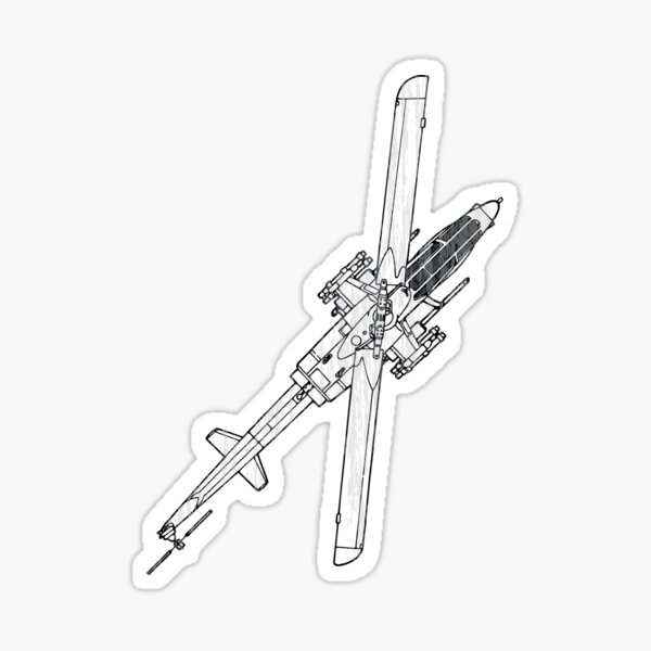 "AH-1 Bell Cobra Helicopter" Sticker for Sale by quark | Redbubble