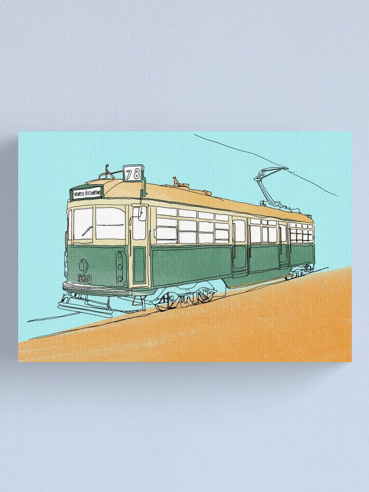 "Melbourne Tram" Canvas Print by gerardhindle | Redbubble