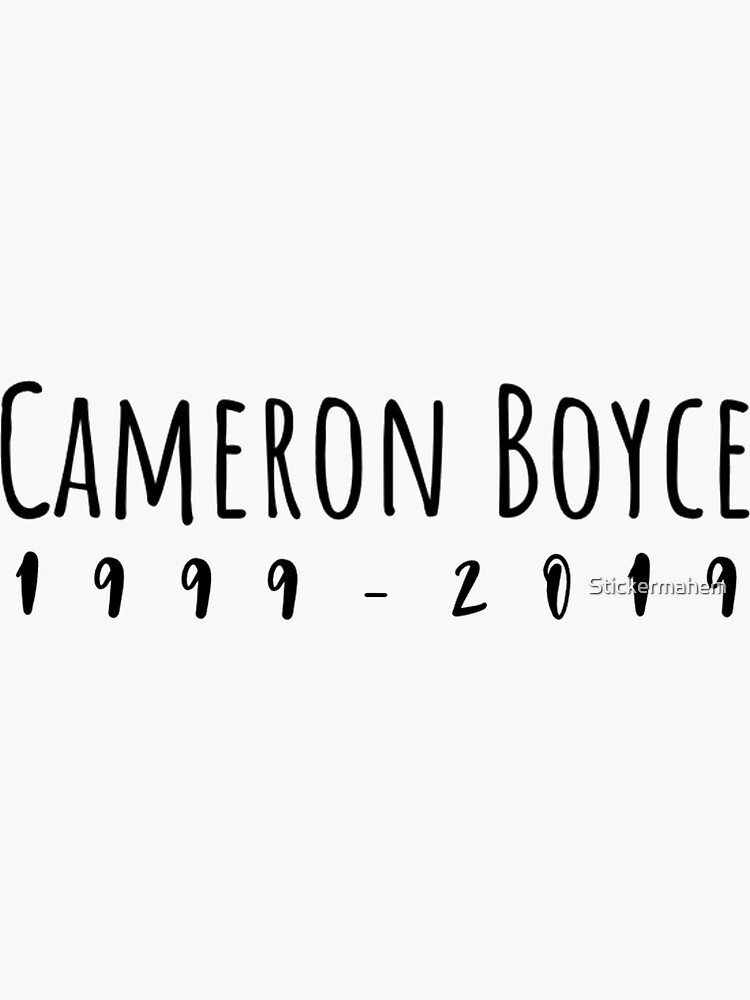 "Cameron Boyce" Sticker for Sale by Stickermahem | Redbubble