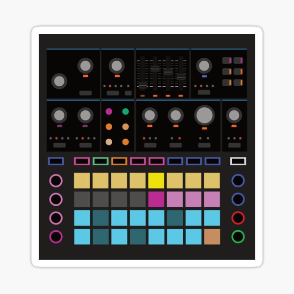 "MONO STATION SYNTH!" Sticker for Sale by Patchanova | Redbubble