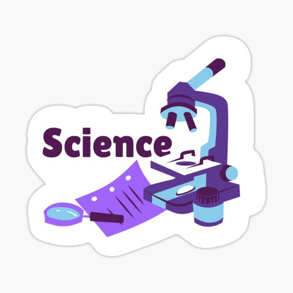 "Back to School Science Class Microscope" Sticker by fungear | Redbubble