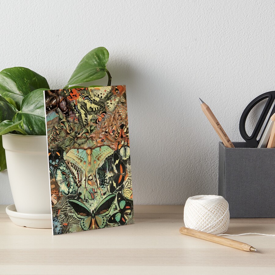 "butterfly + moth collage" Art Board Print for Sale by CreatingRayne ...