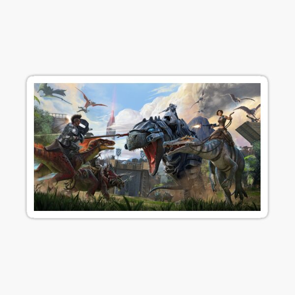 "Ark survival evolved" Sticker by Viskuoti | Redbubble
