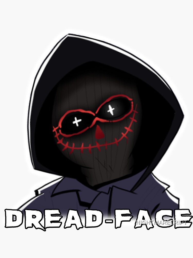 "Dread-Face Cartoon" Sticker by NIGHTMARECRIPT | Redbubble