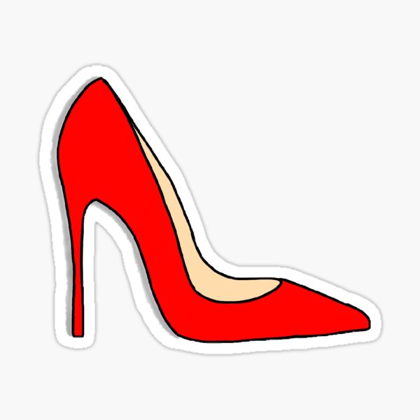 "Red high heels" Sticker by gabbyrani | Redbubble