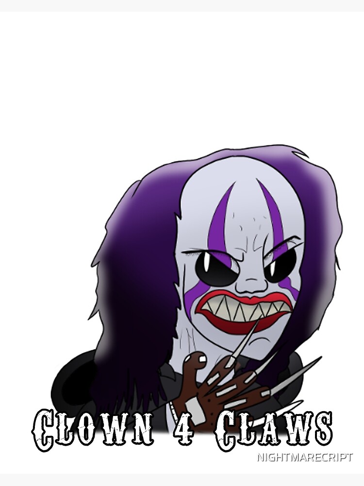 "Clown 4 Claws Cartoon" Poster by NIGHTMARECRIPT | Redbubble