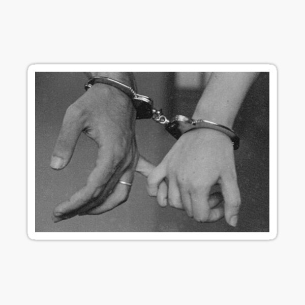 "handcuff pinky promise cute romance " Sticker for Sale by sappy187 ...