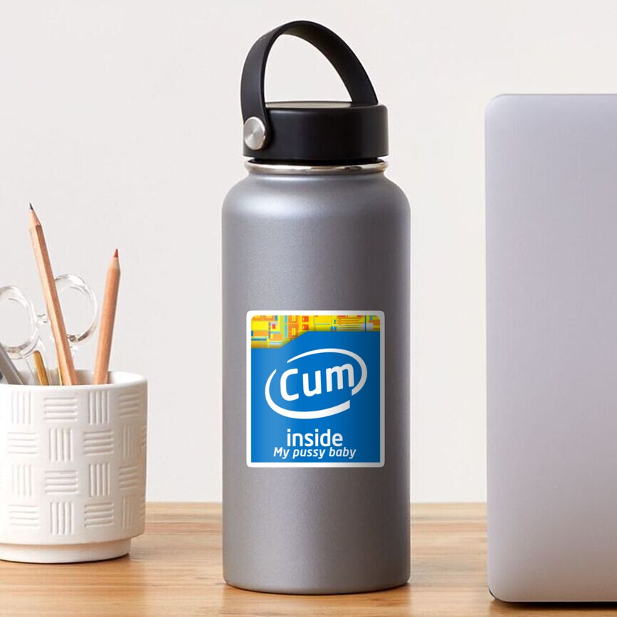 Sticker « Cum Inside Funny Meme Parody Intel Logo », par montyofficial ...