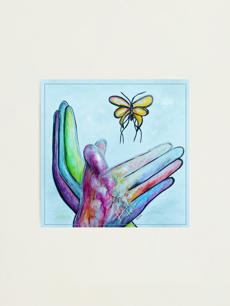 "American Sign Language BUTTERFLY" Photographic Print by EloiseArt ...