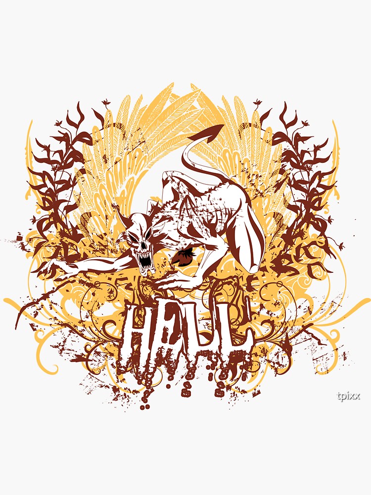 "Welcome To Hell" Sticker by tpixx | Redbubble