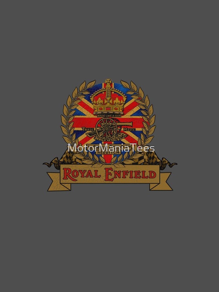 "Classic Royal Enfield Crest Motorcycle design by MotorManiac" iPhone ...