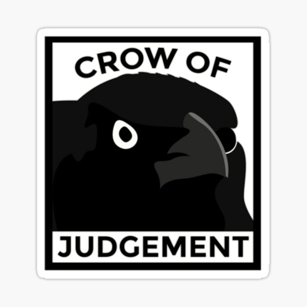 "The Crow of Judgment" Sticker for Sale by bmlee | Redbubble