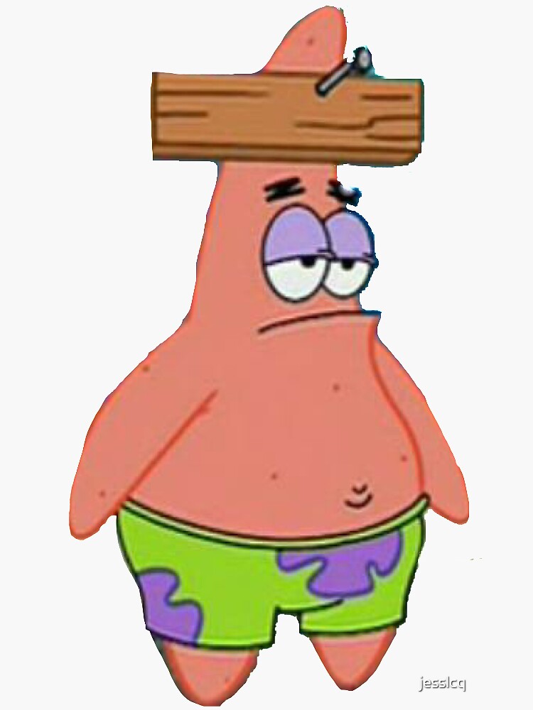 "Plank Patrick " Sticker for Sale by jesslcq | Redbubble