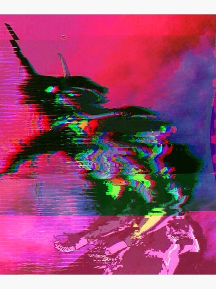 "Neon Genesis Evangelion - Unit One - Glitch Rage" Sticker for Sale by ...