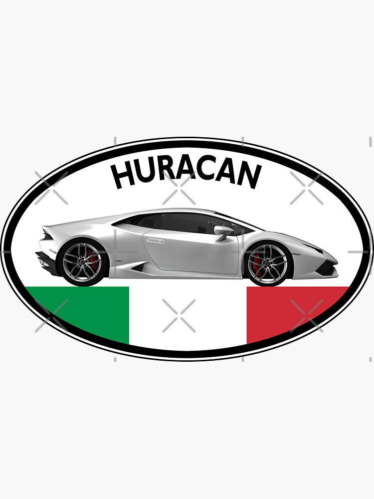 "The Huracan" Sticker for Sale by rogue-design | Redbubble