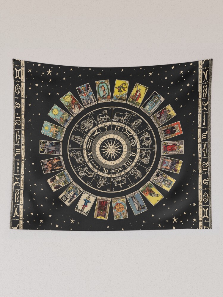 "Wheel of the Zodiac, Astrology Chart and the Major Arcana Tarot ...