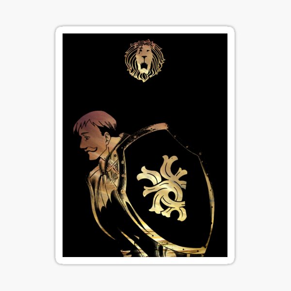"Escanor - Seven Deadly Sins" Sticker by Blason | Redbubble