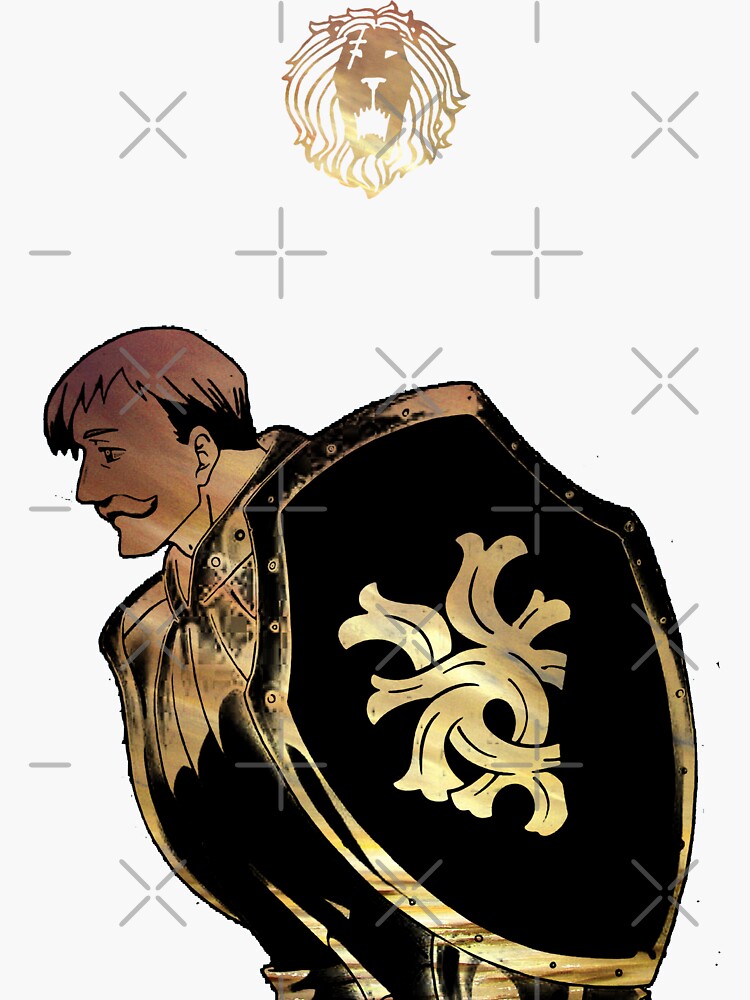 "Escanor - Seven Deadly Sins" Sticker by Blason | Redbubble