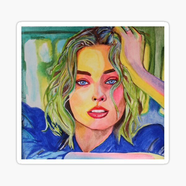 "Margot Robbie" Sticker for Sale by GoolPictures | Redbubble