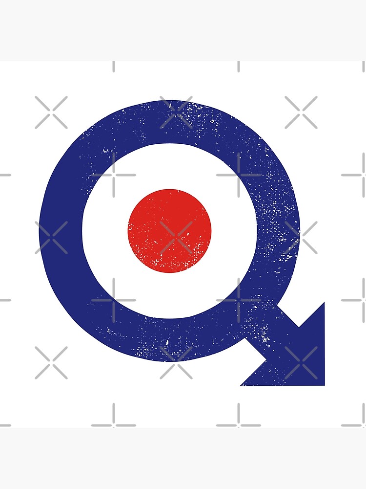 "Mod Target with arrow (distressed design)" Art Board Print for Sale by ...