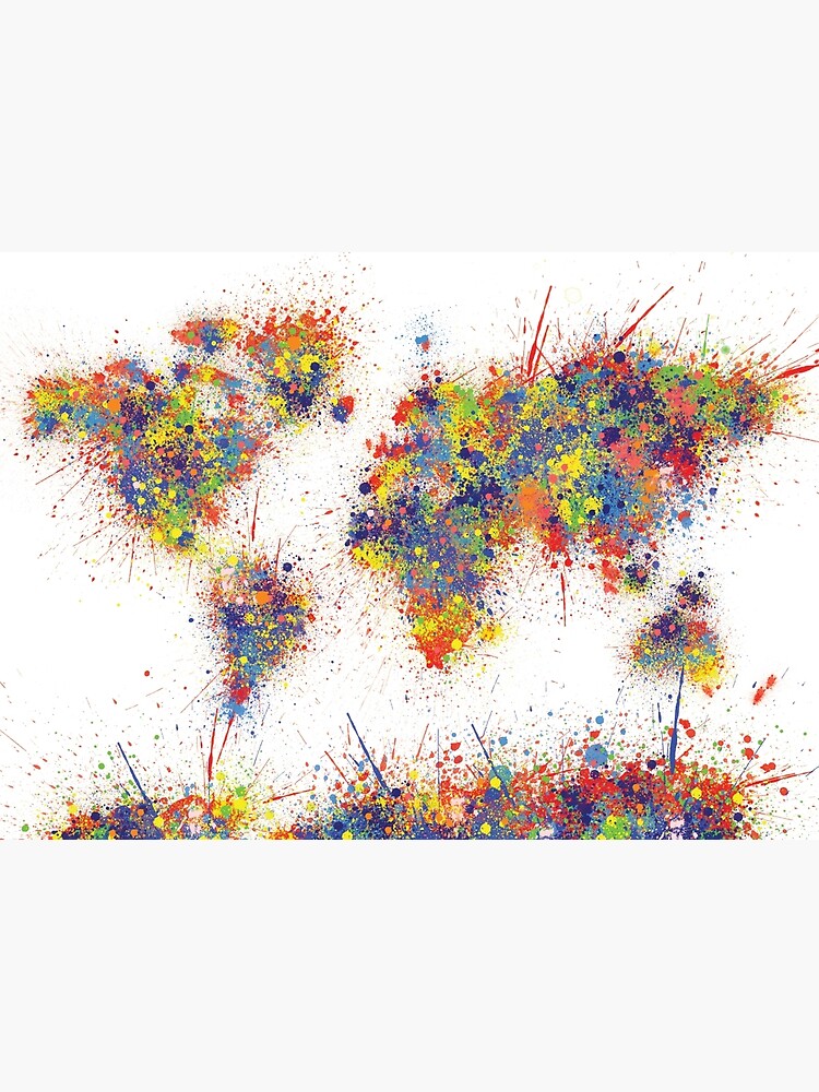 "World Map splats" Poster by BekimART | Redbubble
