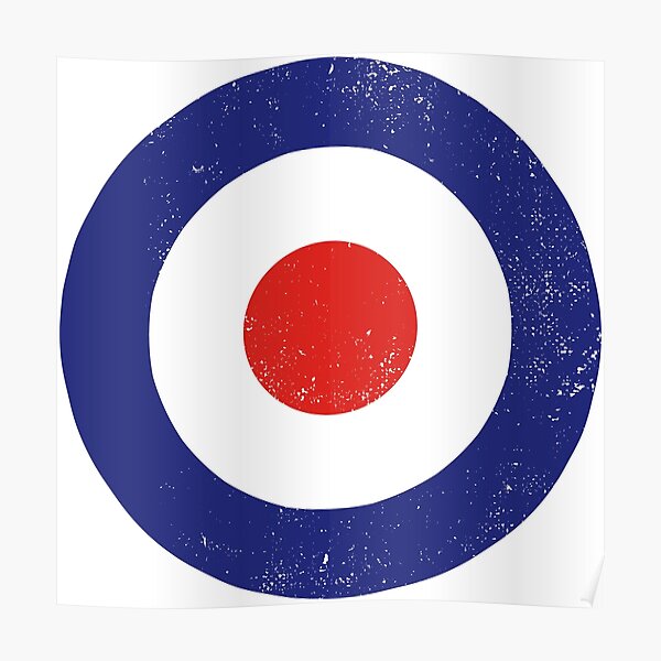 "Mod Target (distressed design)" Poster for Sale by siggyspatsky ...