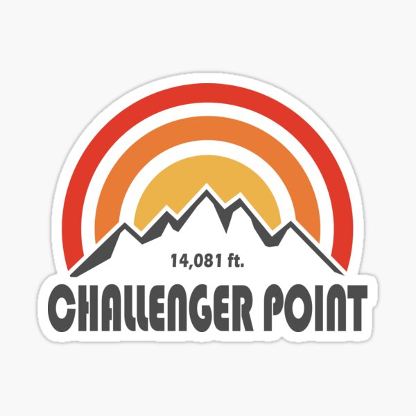 "Challenger Point" Sticker by esskay | Redbubble