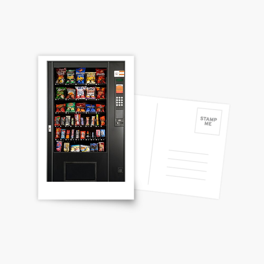 "Vending Machine" Postcard for Sale by sansasnark | Redbubble