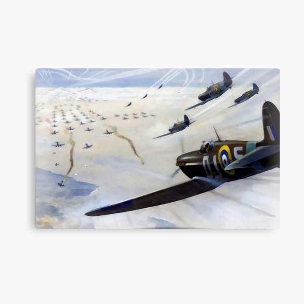 "WW2 Vintage Propaganda Poster Art - Spitfire Intercept" Canvas Print ...