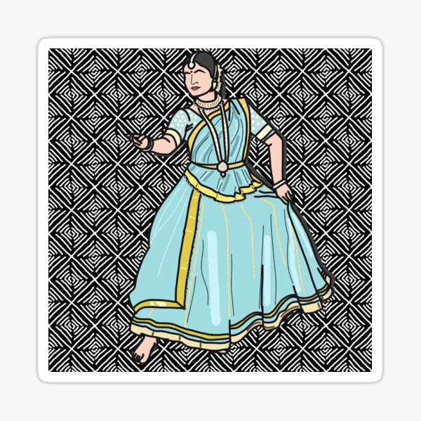 "Kathak" Sticker by Tishya25 | Redbubble