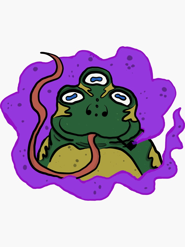 "Third eyed frog " Sticker by Jackmanzzz | Redbubble