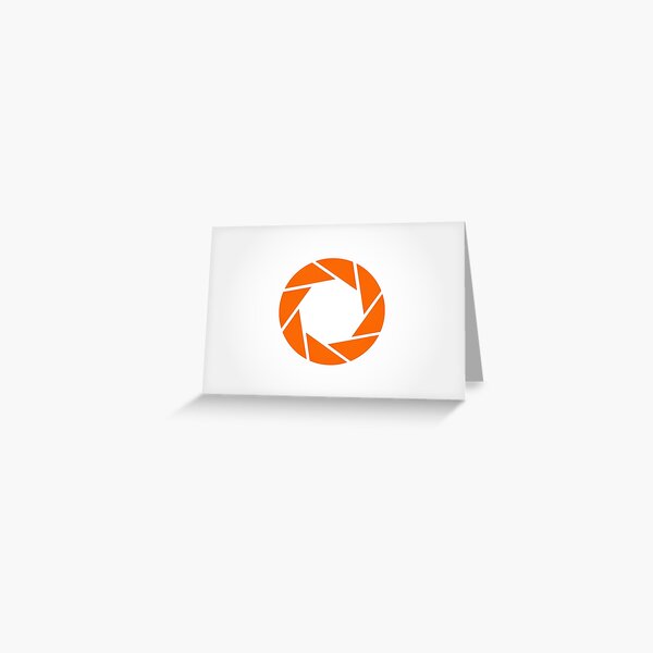 "Aperture Science (Orange) Logo" Greeting Card for Sale by Logogami ...