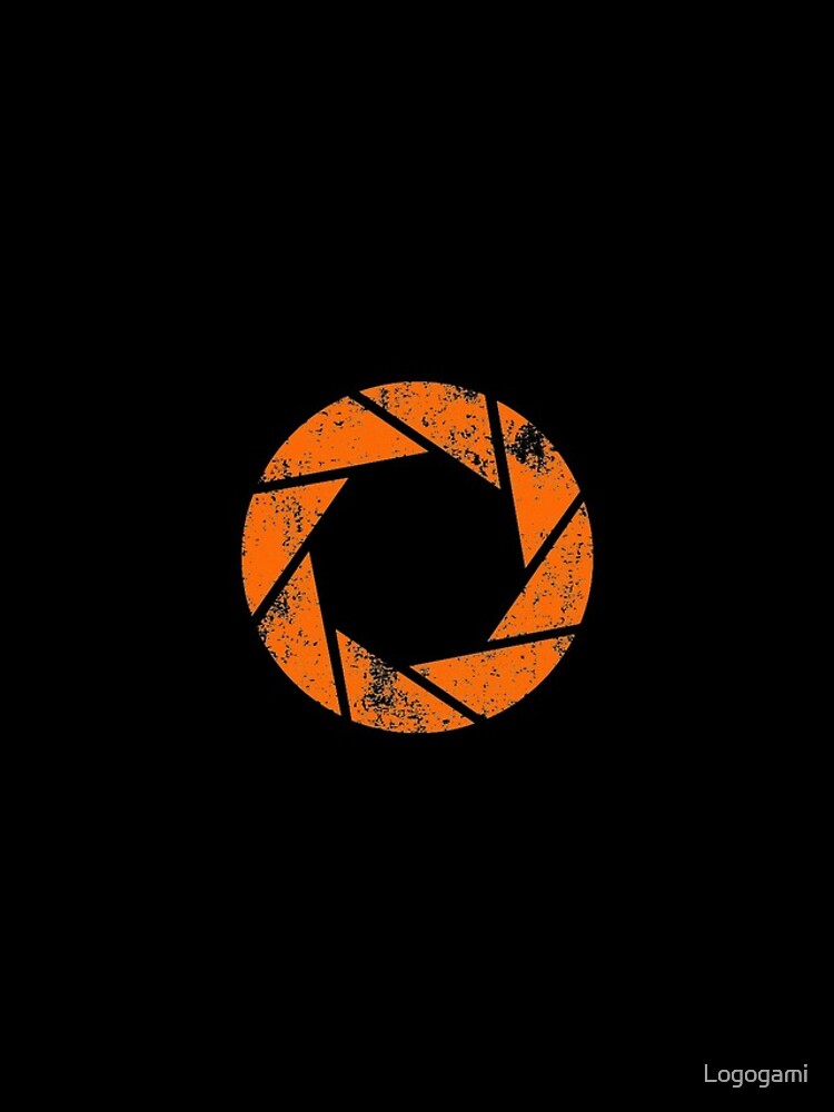 "Aperture Science (Orange) Logo · Distressed" iPhone Case for Sale by ...