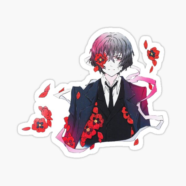 "Dazai from Bungou Stray Dogs" Sticker by vendigo | Redbubble